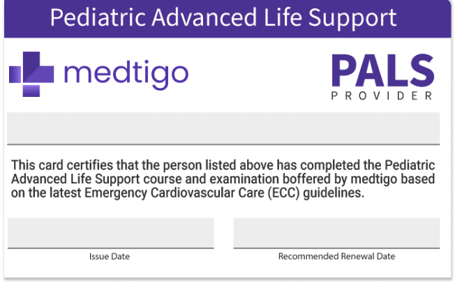 PALS Certification Online | Get your certification online today |Medtigo