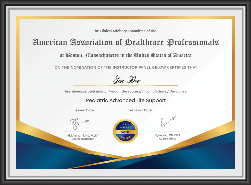 PALS Certification Online | Get your certification online today |Medtigo