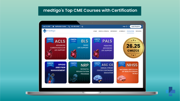 Top Online CME Certification Courses for Healthcare Pros | medtigo